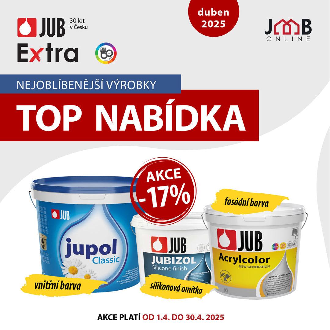 Jarní akce JUB: Interiérové barvy, fasádní barvy a omítky ve slevě ...